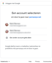 Werken in ParnasSys via Google single-sign-on – Kennisportaal
