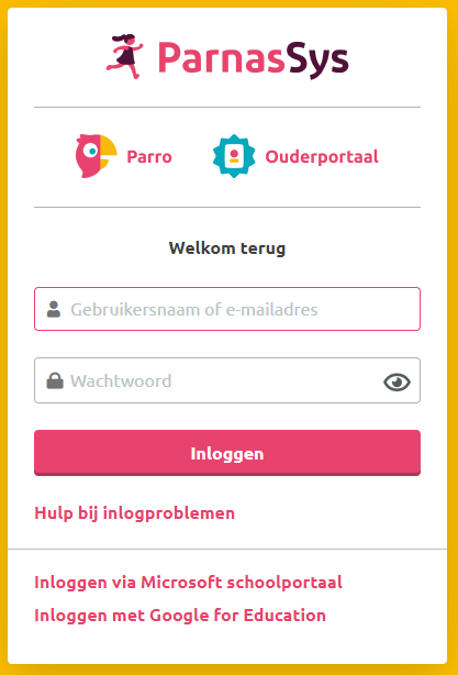 Werken in ParnasSys via Google single-sign-on – Kennisportaal